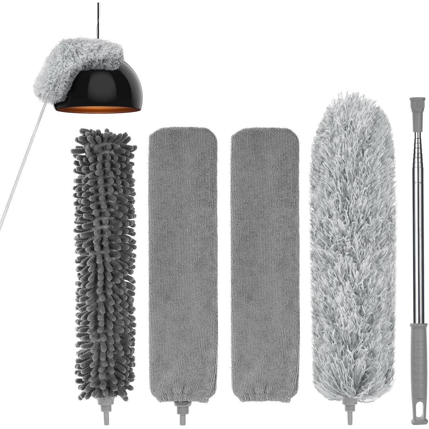 LuxusKollektion Reinigungs-Set Fensterabzieher Teleskopstange ...