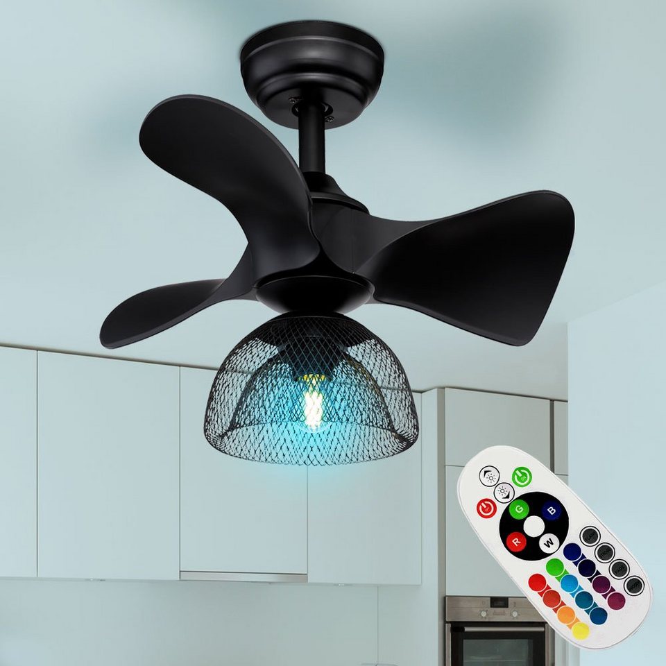 Etc Shop Deckenventilator Decken Ventilator Leuchte Gitter