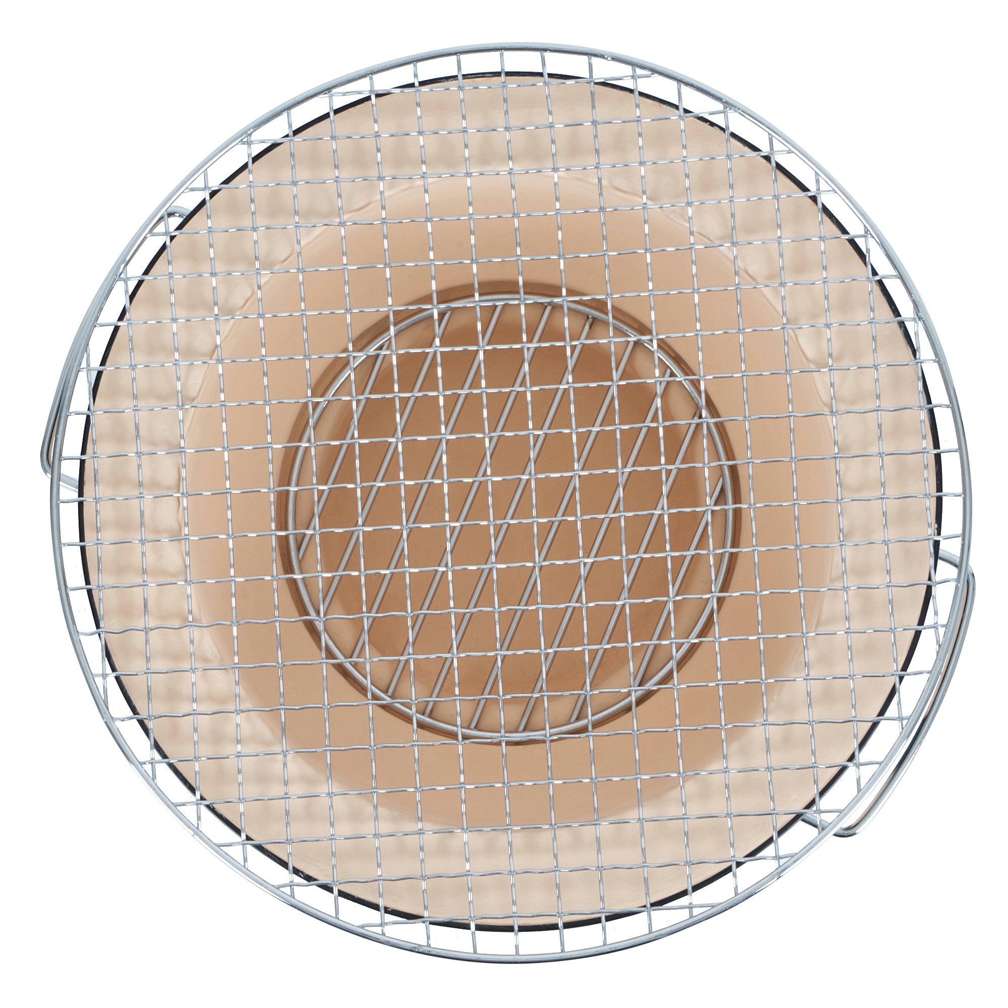 BBQ-Toro Keramikgrill Keramik Tischgrill rund, Ø 30 cm, Outdoor Hibachi ...