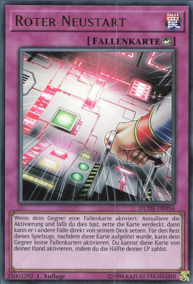 Recollectibles Sammelkarte Yugioh Karte Roter Neustart Deutsch Yu Gi