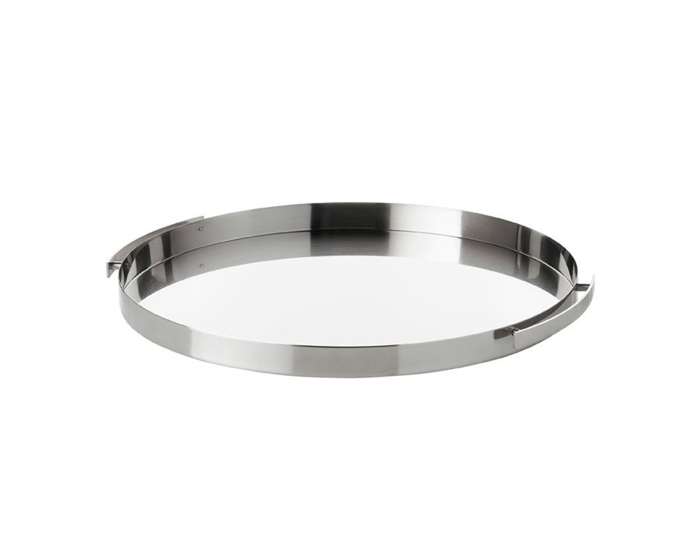 Stelton Tablett Cylinda, 18/8 Edelstahl, (Packung)