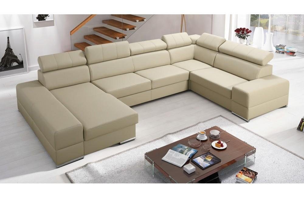 JVmoebel Ecksofa, Ecksofa Ledersofa Design Sofa Ecksofas U Form ...
