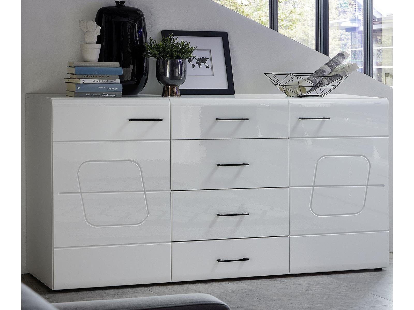 Möbelando Sideboard Spokane Modernes Sideboard Korpus Aus Spanplatte