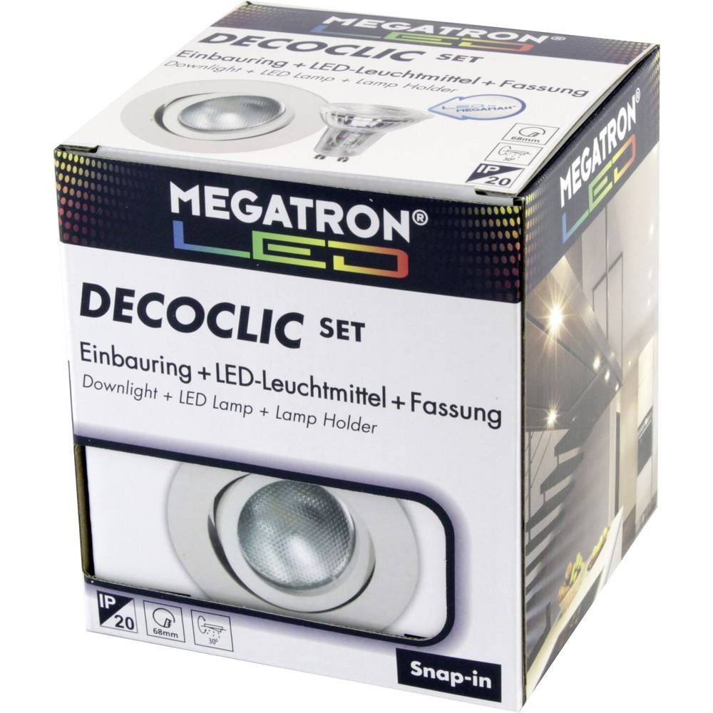 Megatron LED Einbauleuchte Einbauleuchte Decoclic, Schwenkbar, 1-flammig