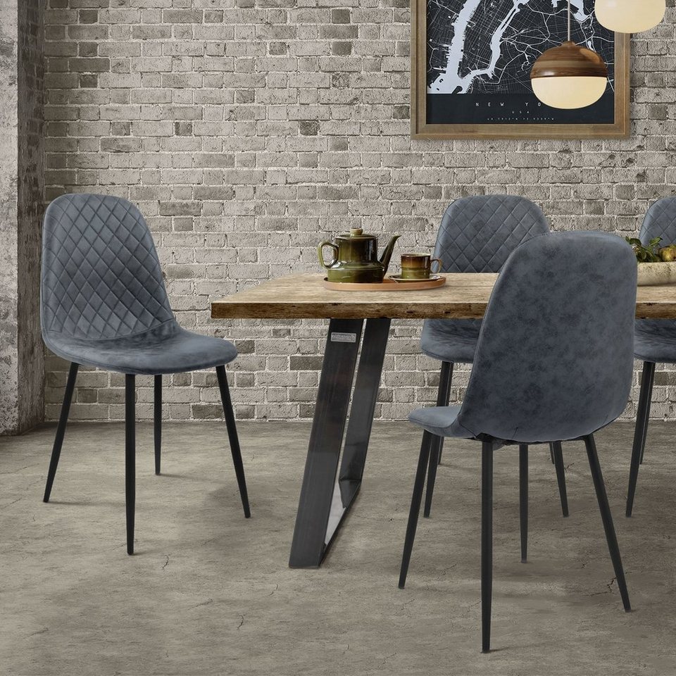 Ml Design Stuhl Esszimmerstühle Wohnzimmerstuhl Polsterstuhl 4er Set