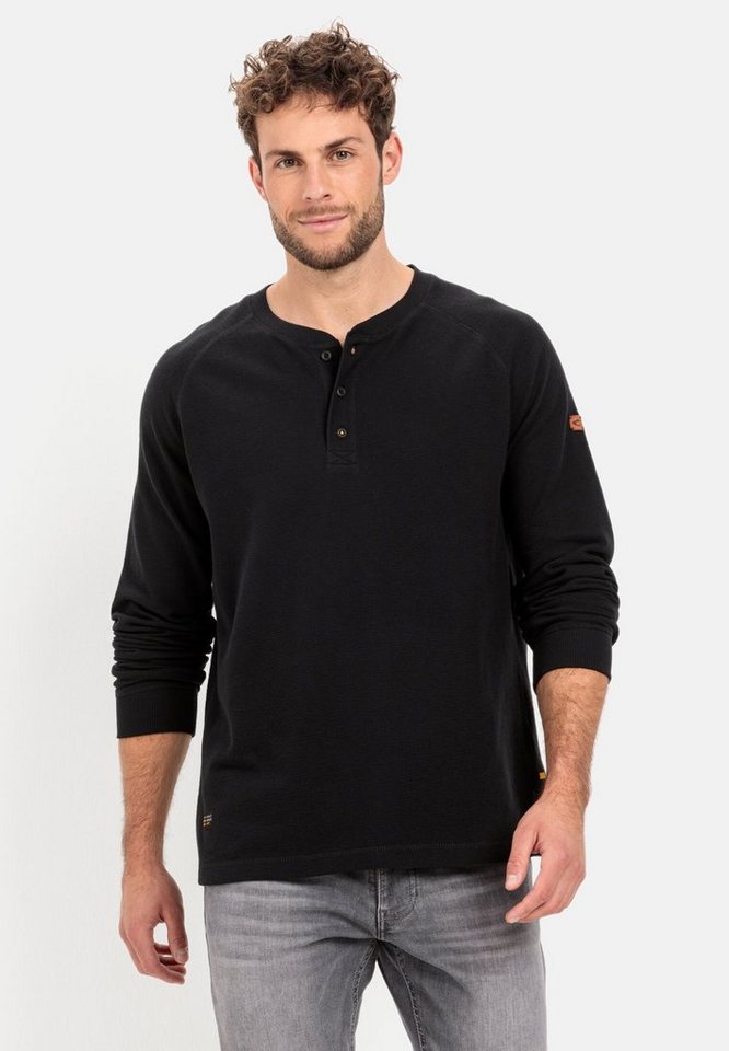 Camel Active Henleyshirt Aus Reiner Baumwolle Camel Active Markenlabel