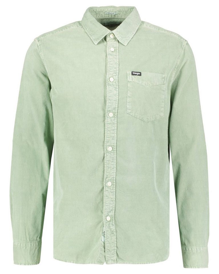 Wrangler Langarmhemd Herren Cordhemd Regular Fit 1 Tlg