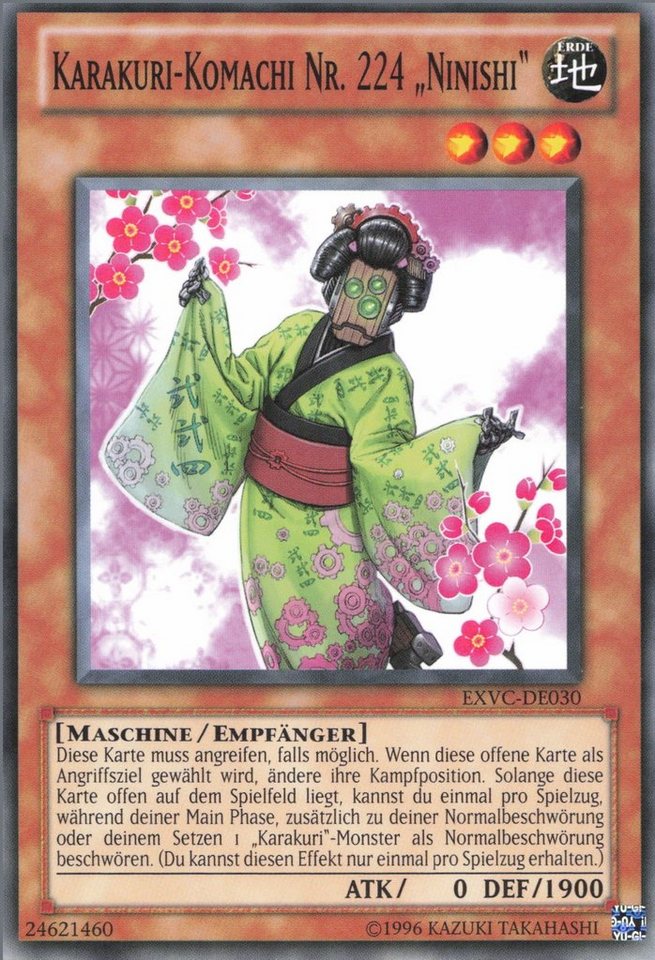 Recollectibles Sammelkarte Yugioh Karte Karakuri Komachi Nr 224