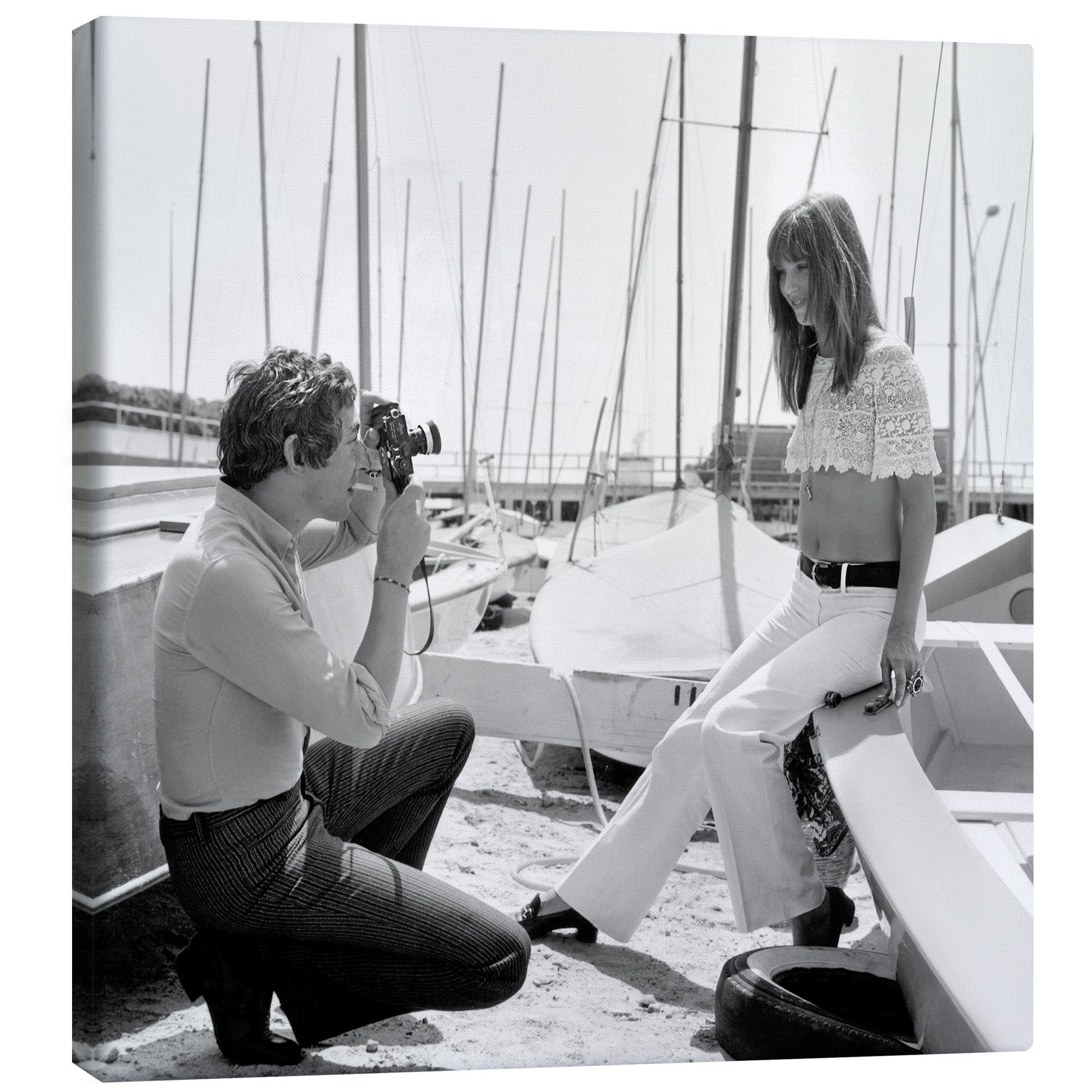 Posterlounge Leinwandbild Bridgeman Images Serge Gainsbourg Und Jane