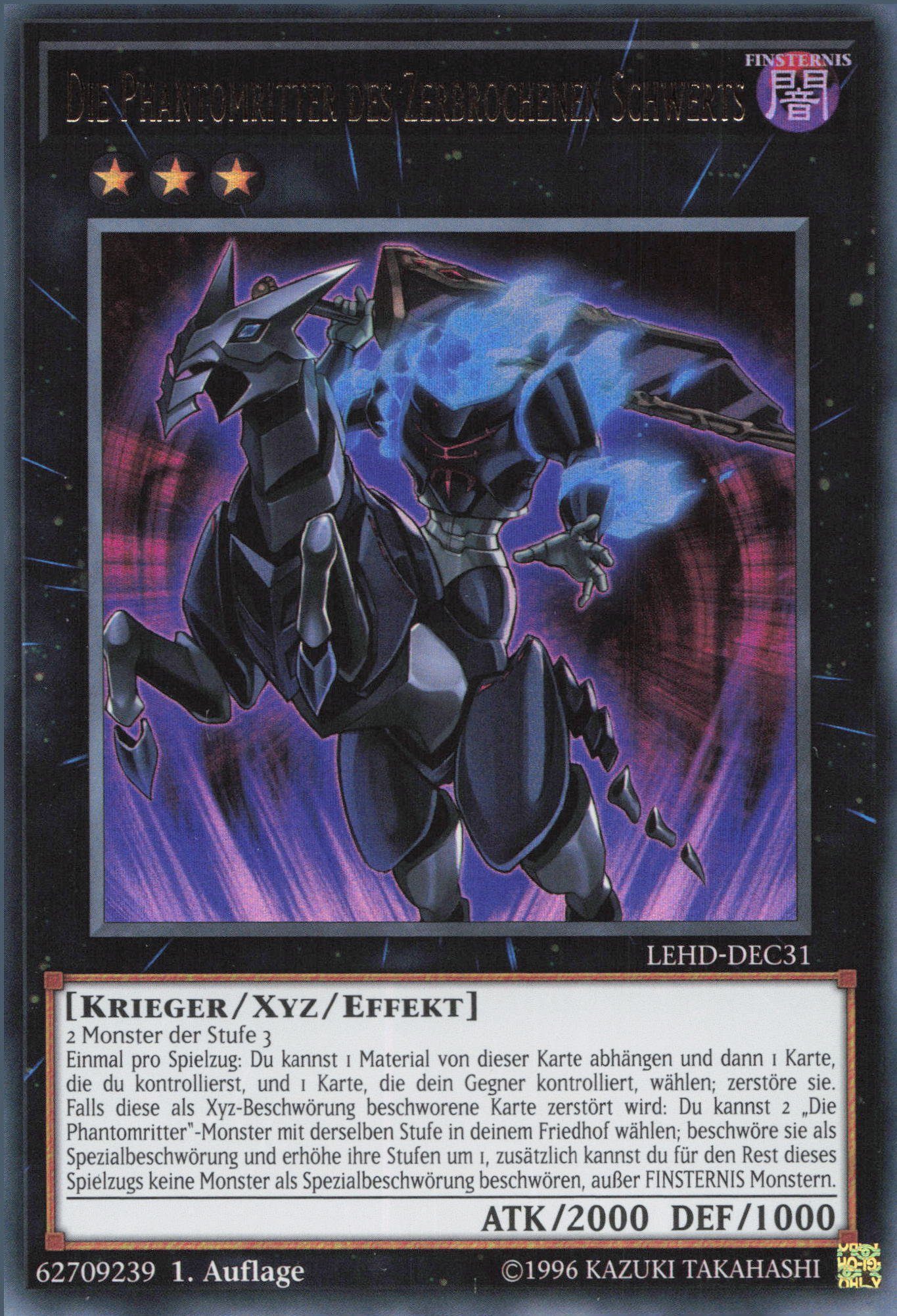 Recollectibles Sammelkarte Yugioh Karte Die Phantomritter Des