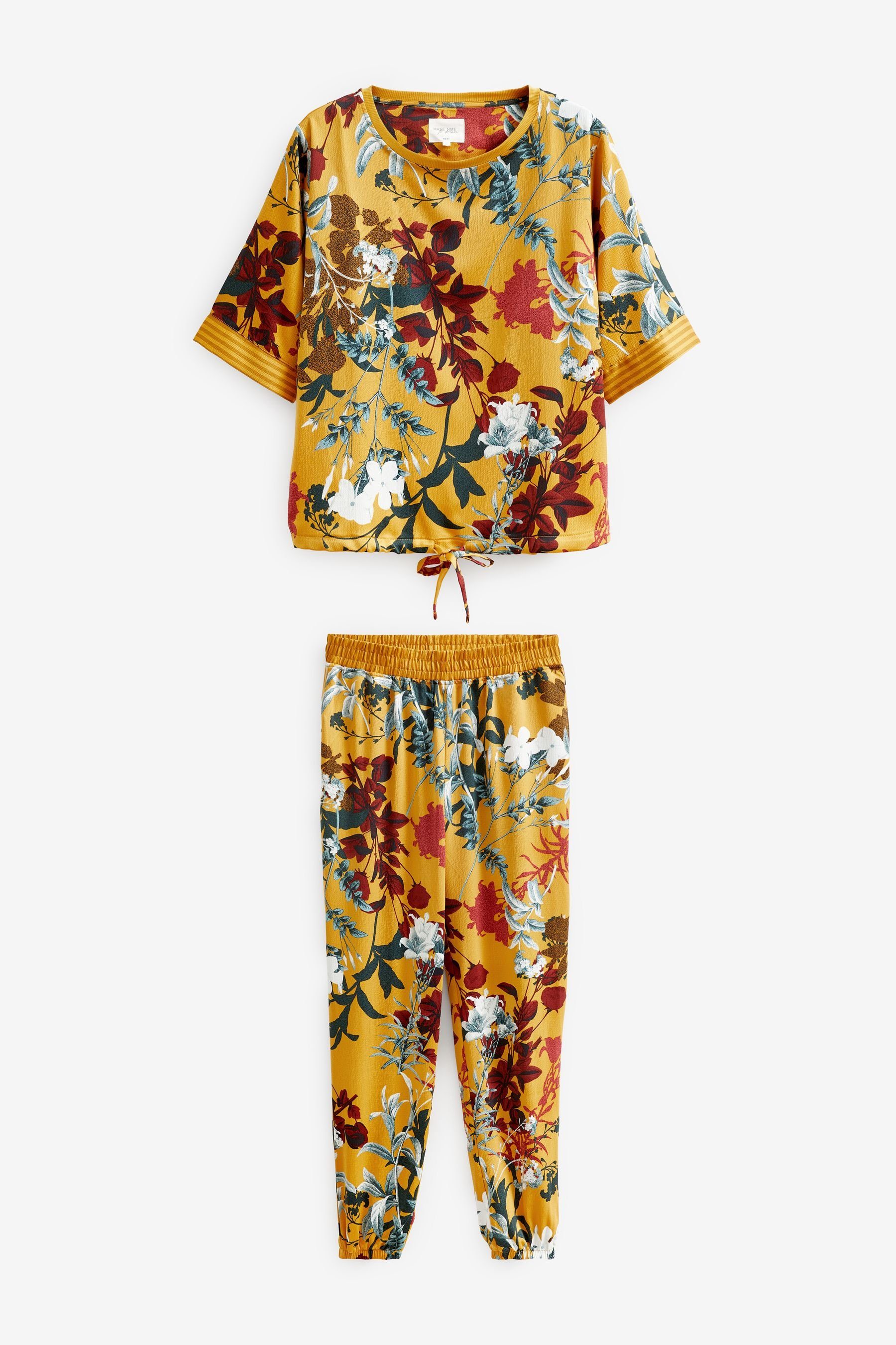 Next Pyjama Gewebte Pyjamas Mit Ballonsaum 2 Tlg