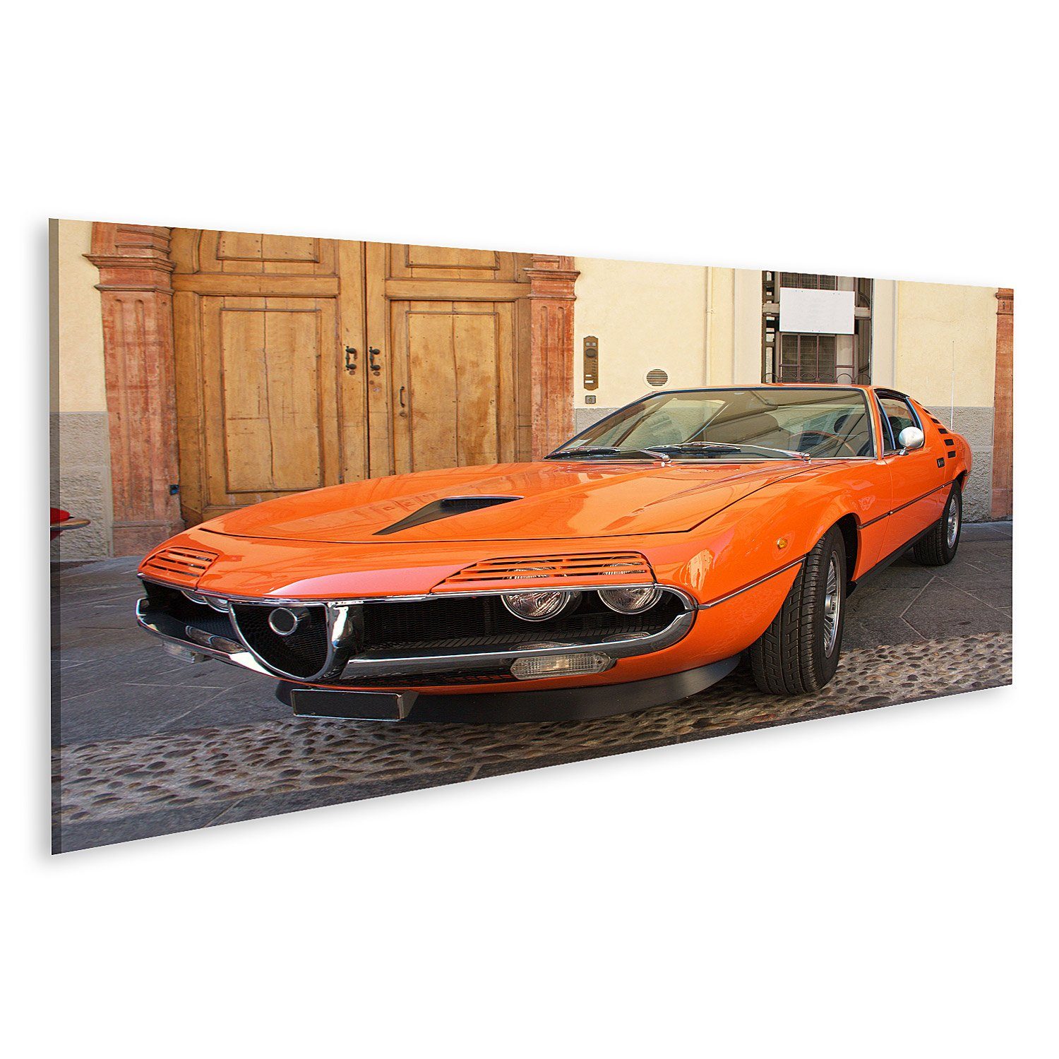 islandburner Leinwandbild Bild auf Leinwand Alfa Romeo Coupe Oldtimer Sportwagen Wandbild Poster ...