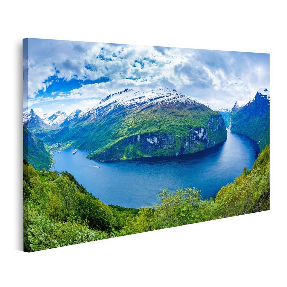 Islandburner Leinwandbild Bild Auf Leinwand Geiranger Fjord Schöne