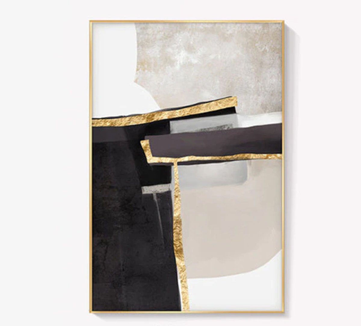 TPFLiving Kunstdruck (OHNE RAHMEN) Poster - Leinwand - Wandbild, Abstrakte Strukturen - (3 ...