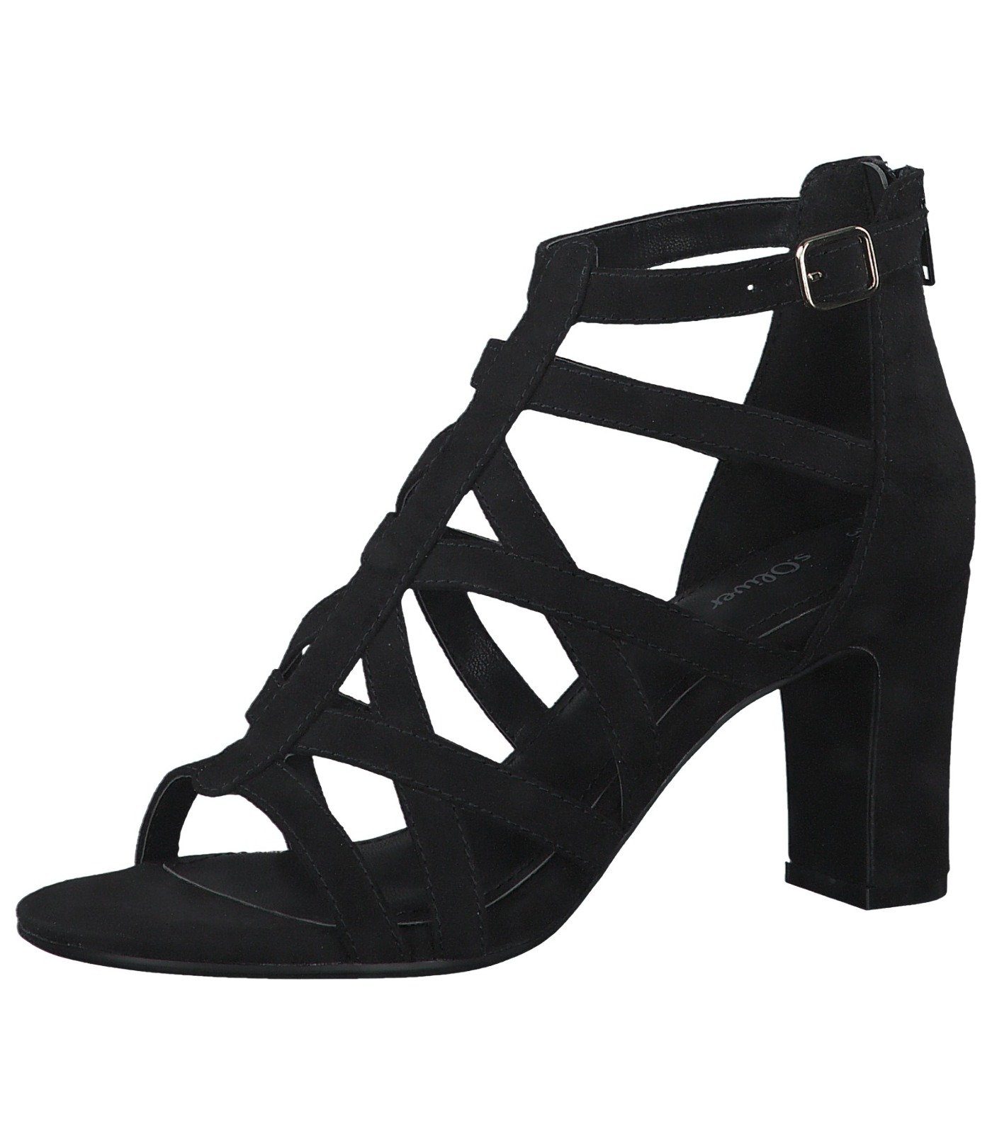s.Oliver Sandalen Textil Riemchensandalette, Absatzform: Blockabsatz