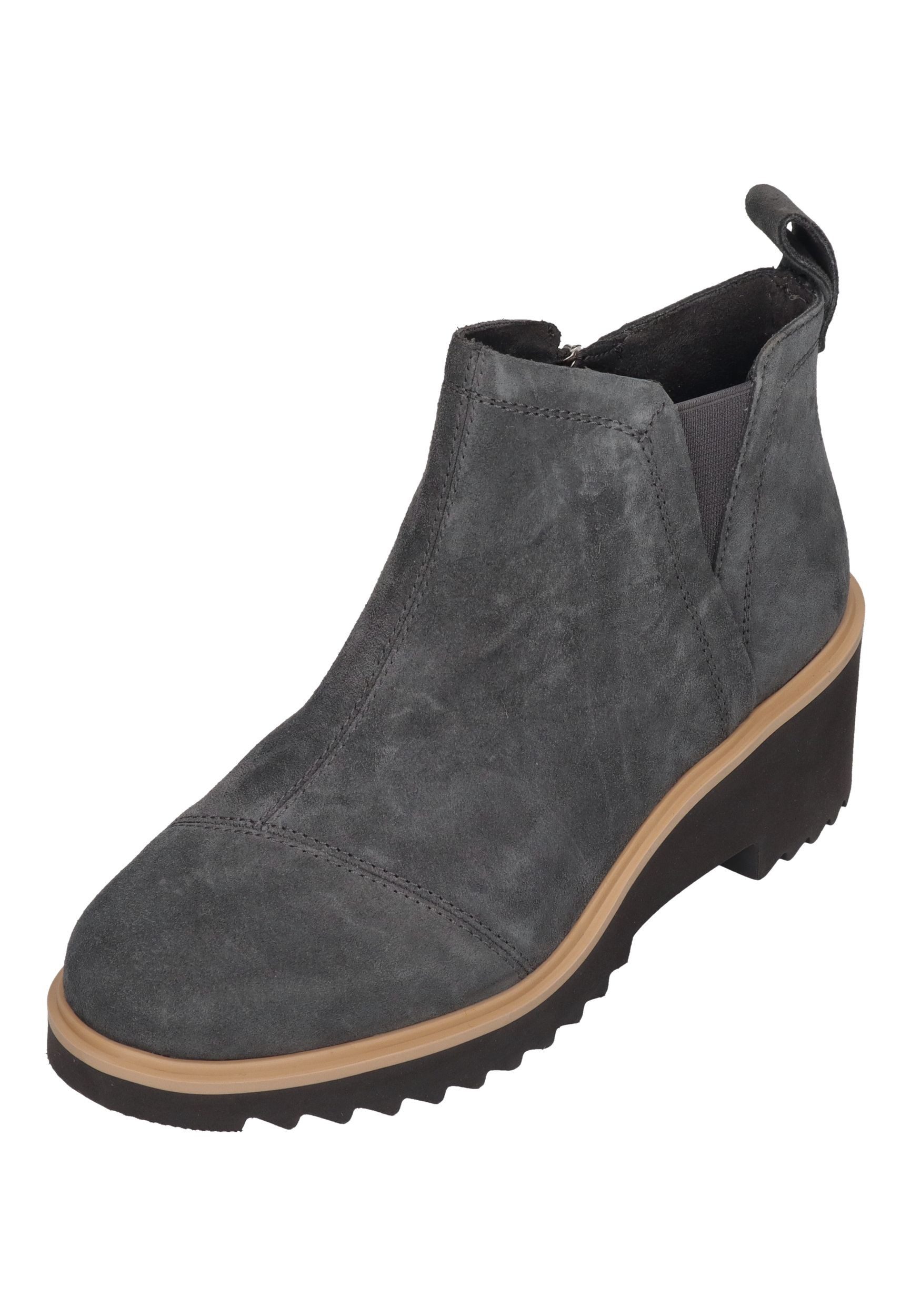 Maude Forged Iron Suede Wedge Boot