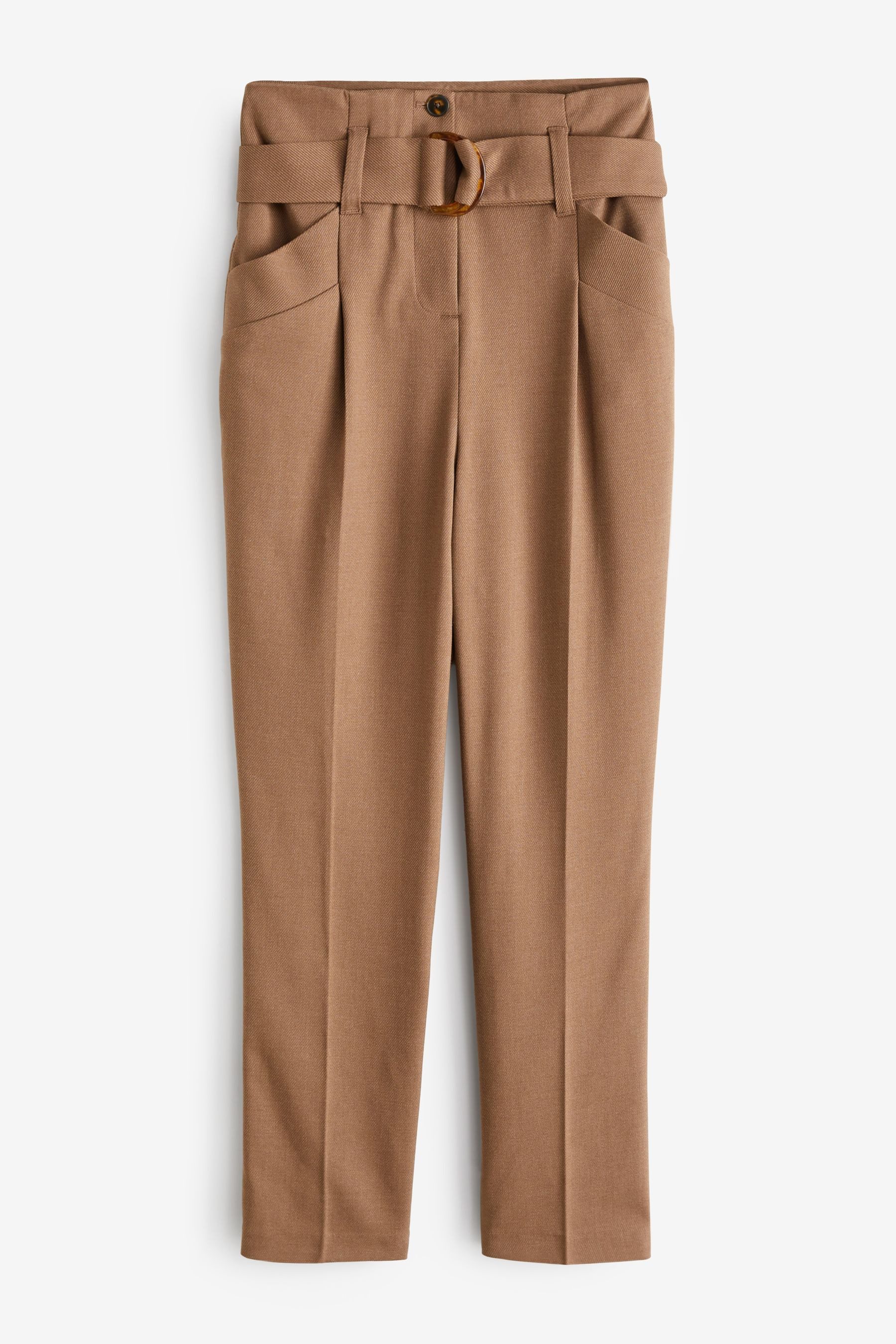 Next Stoffhose Twillhose Mit Schmal Zulaufendem Bein Und Gürtel 1 Tlg