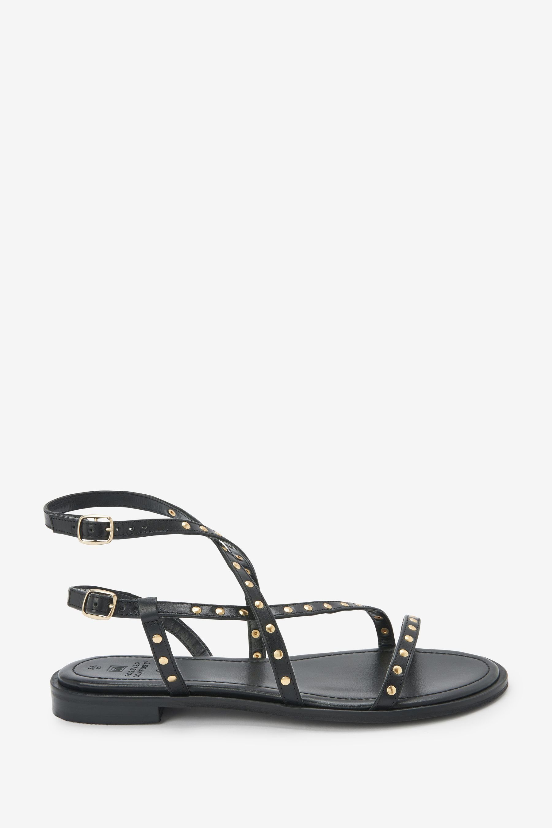 Next Forever Comfort® Sandale Aus Leder Mit Riemchen Riemchensandale 1