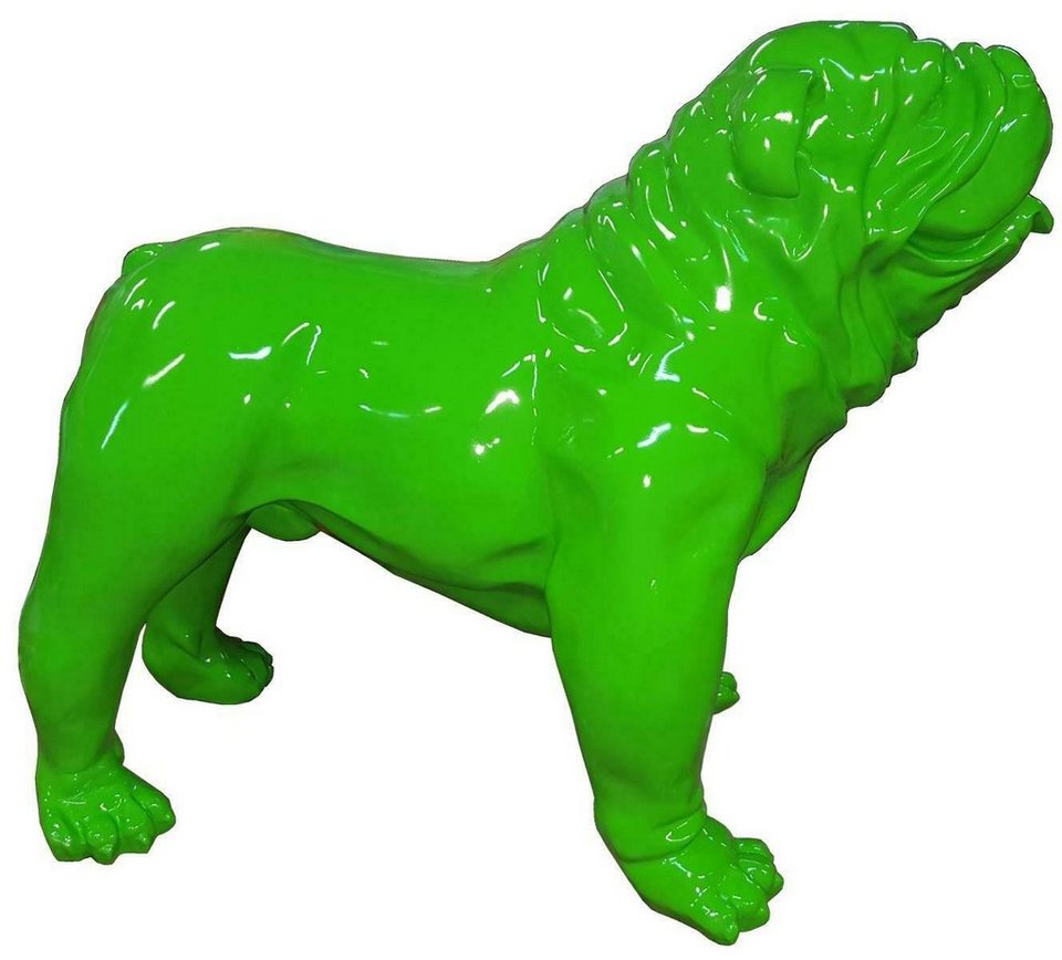 Jvmoebel Gartenfigur Hund Deko Statue Bunte Skulptur Abstrakte
