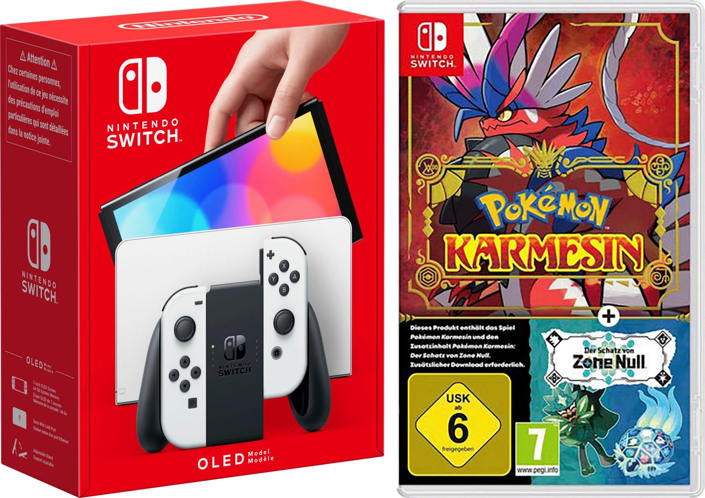 Nintendo Switch Switch OLED + Pokemon Karmesin + Der Schatz von Zone Null