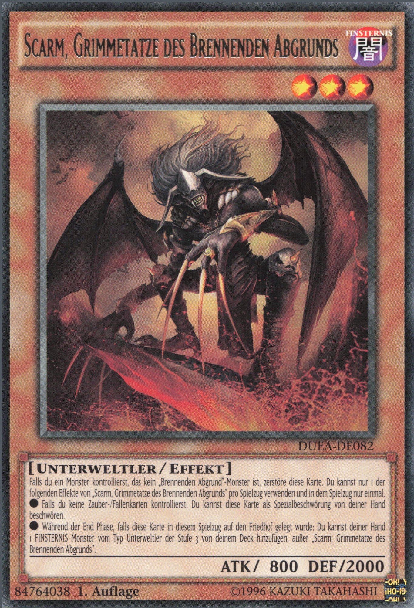 Recollectibles Sammelkarte Yugioh Karte Scarm Grimmetatze Des