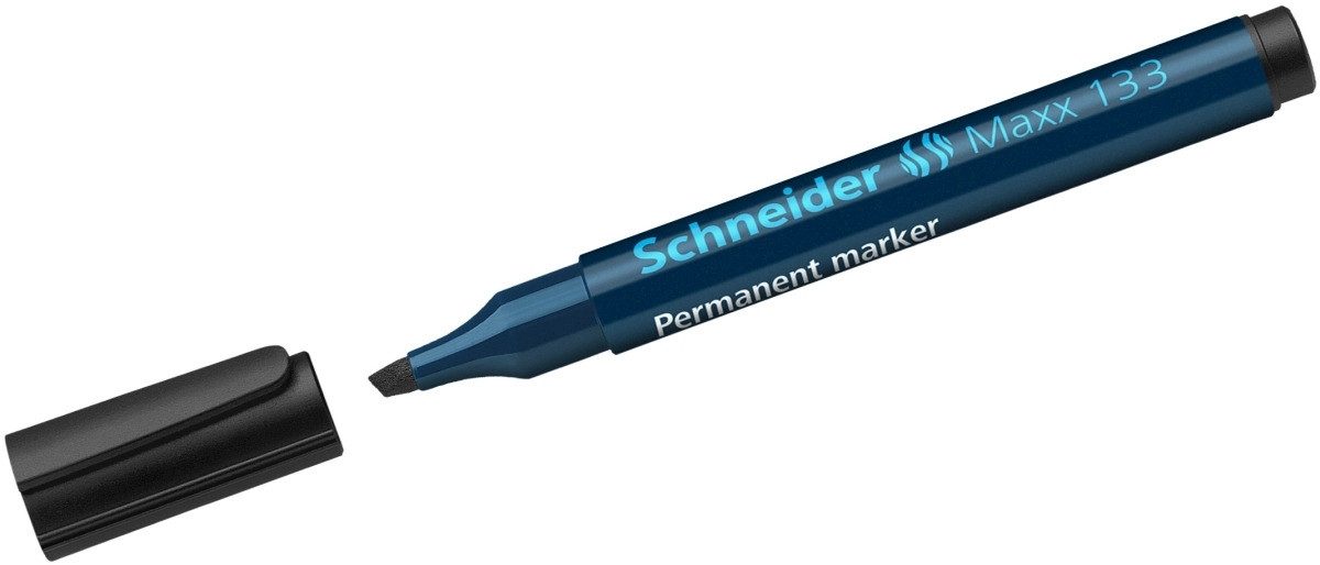 SCHNEIDER Permanentmarker Permanentmarker 133 mit Keilspitze 1-4mm schwarz.