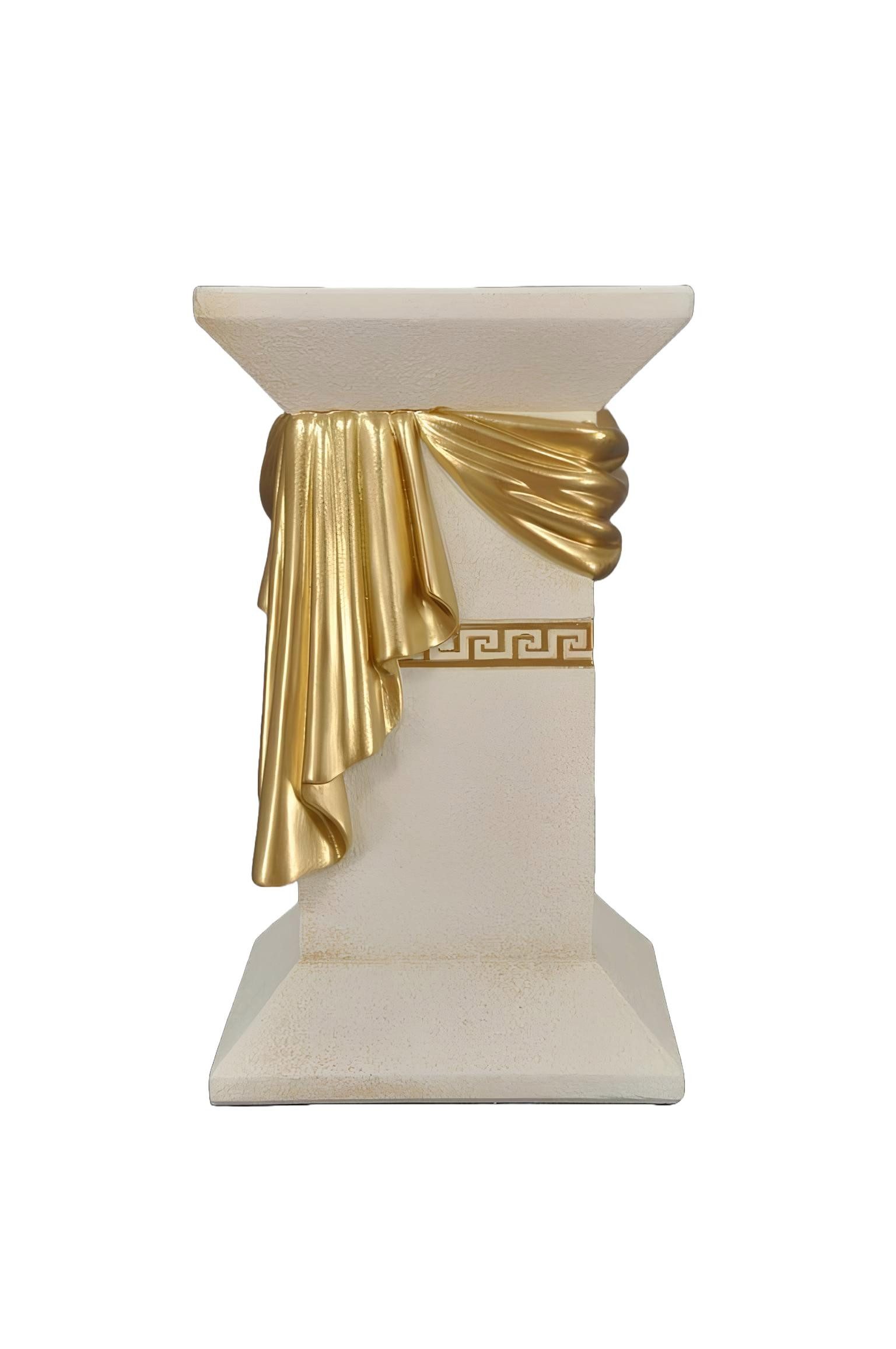 Jvmoebel Skulptur Medusa Säule Römische Säulen Marmor Skulptur Figur