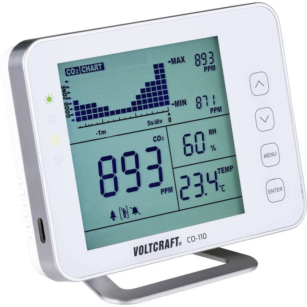 Preisvergleich für VOLTCRAFT Raumluft-Qualitätssensor CO 2 -Messgerät ...