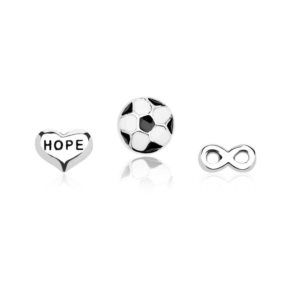 Unique Charm-Einhänger Unique Floating Charm Set Sterlingsilber FSC0001