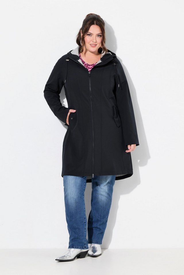 Ulla Popken Softshelljacke Hyprar Softshell Longjacke Wasserabweisend