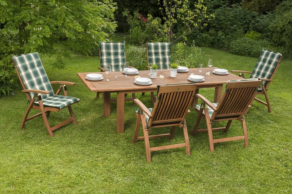 Merxx Garten Essgruppe Comdoro 13tlg Klappbare Sessel