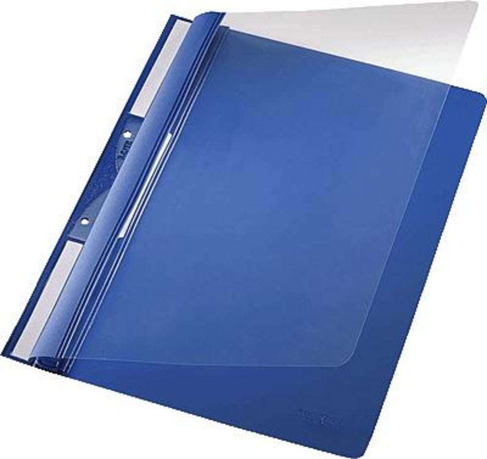 LEITZ Hefter Leitz Einhängehefter Universal DIN A4 Blau, Transparent ...