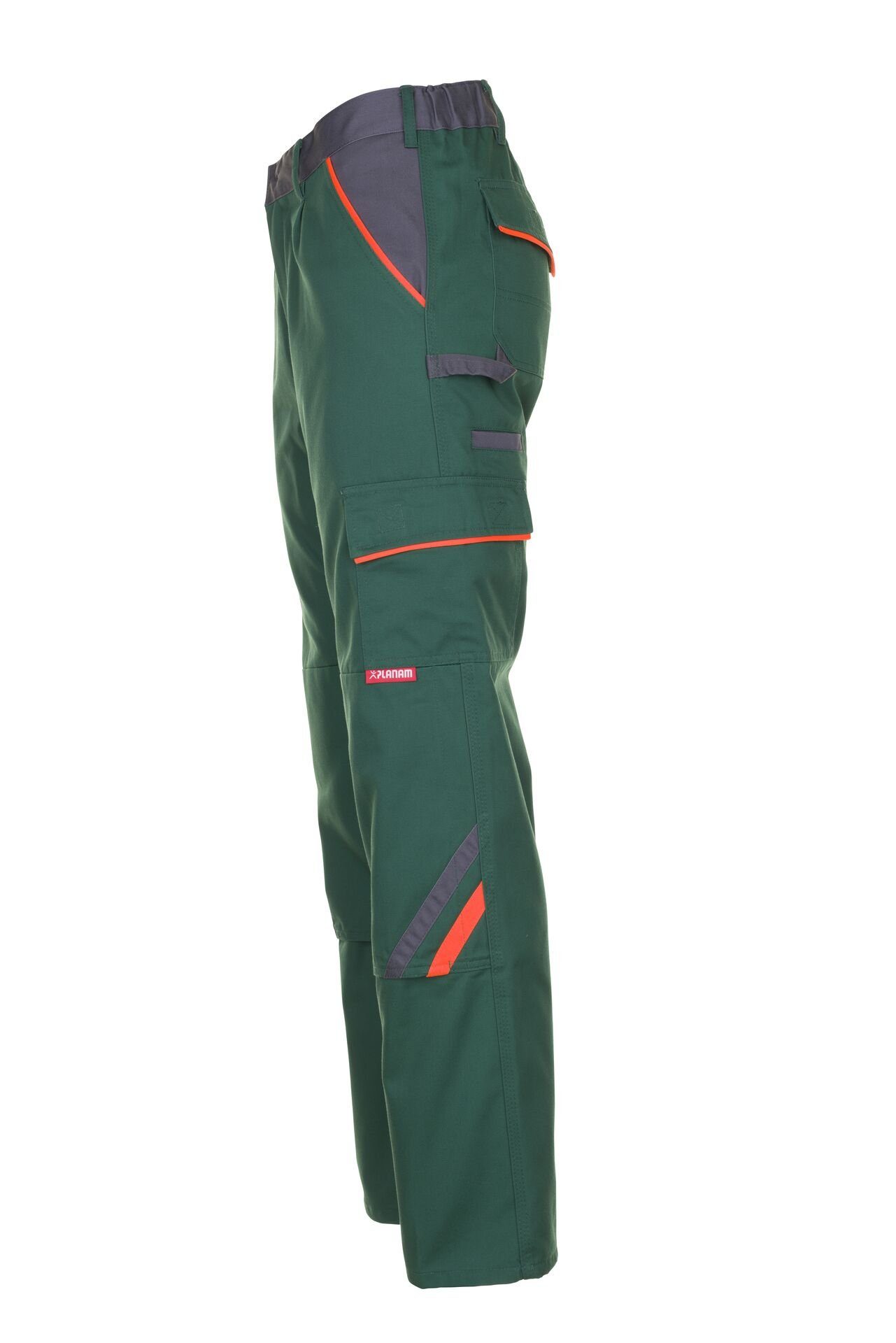Planam Arbeitshose Bundhose Visline Grünorangeschiefer Größe 102 1 Tlg