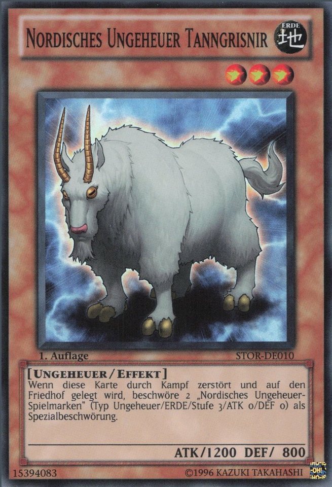 Recollectibles Sammelkarte Yugioh Karte Nordisches Ungeheuer