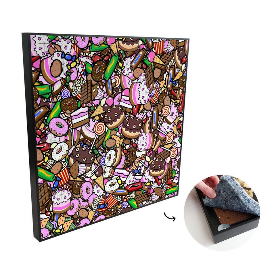 Muchowow Akustikplatte Süßigkeiten Design Schokolade Kuchen
