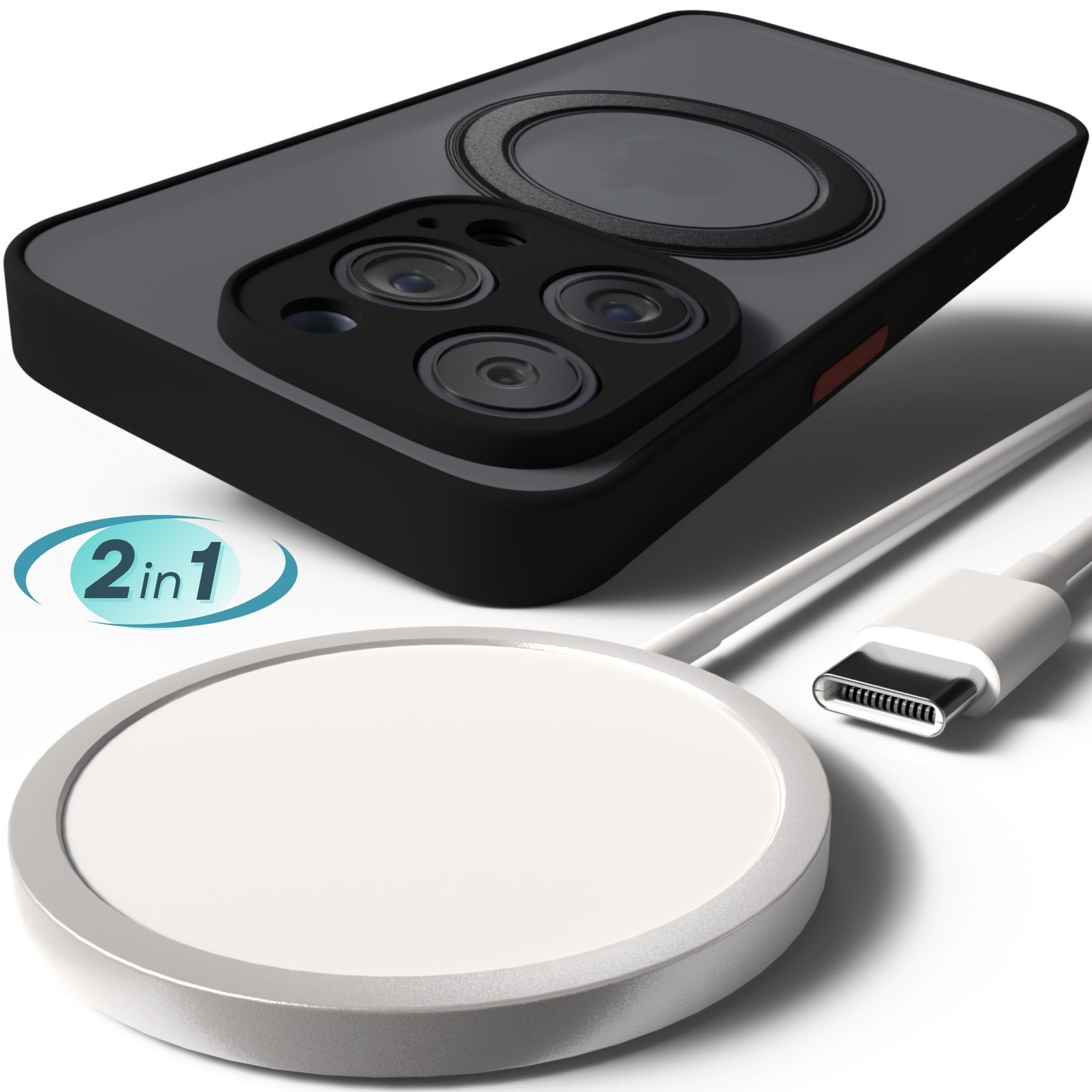 Greenhec Frosted Black Handyhülle Powergrip Magnet Für Iphone And Magsafe