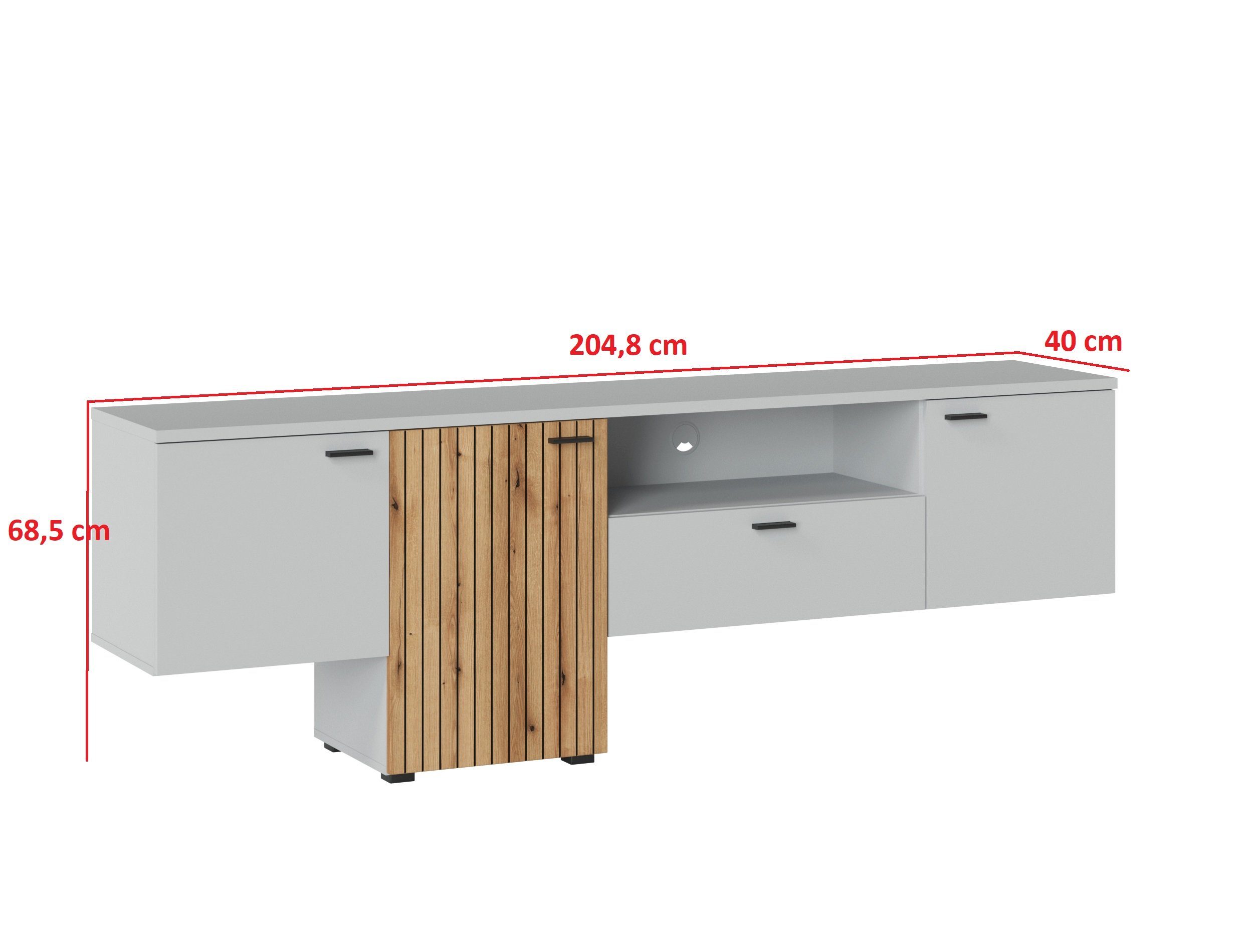 Stylefy Lowboard Wiola Tv Kommode Tv Schrank Modern Design Mit
