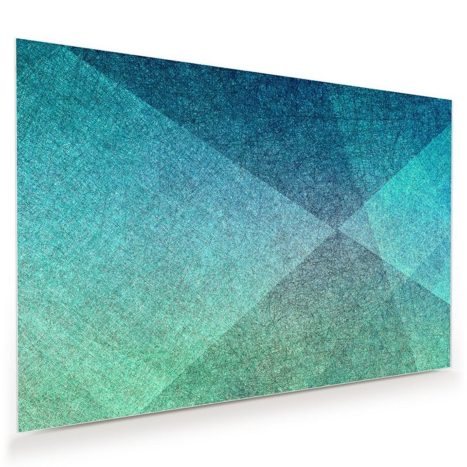 Primedeco Glasbild Wandbild Abgewinkelte Formen Mit Aufhängung