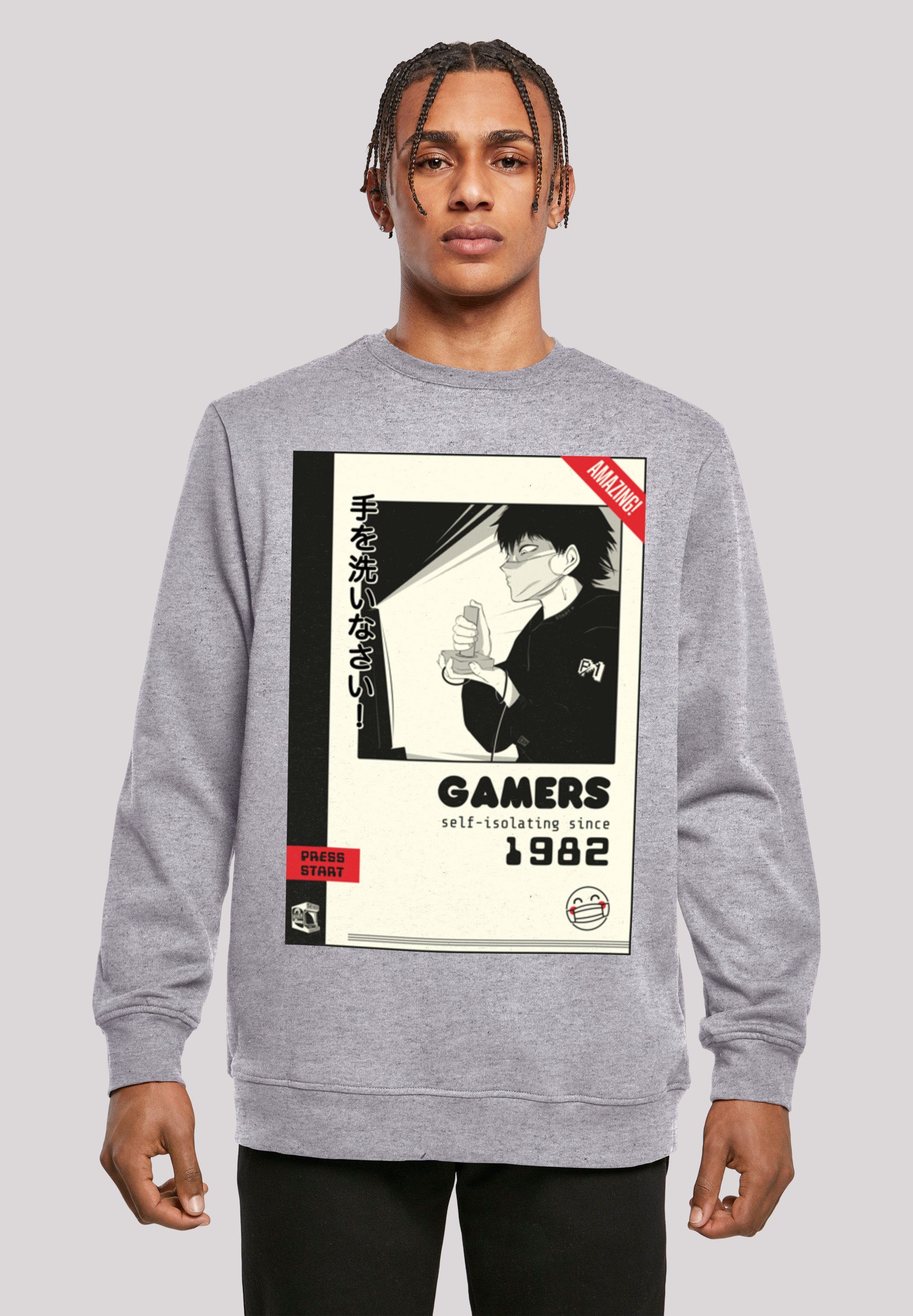 F4NT4STIC Kapuzenpullover Retro Gaming self-isolating since 1982 Print ...