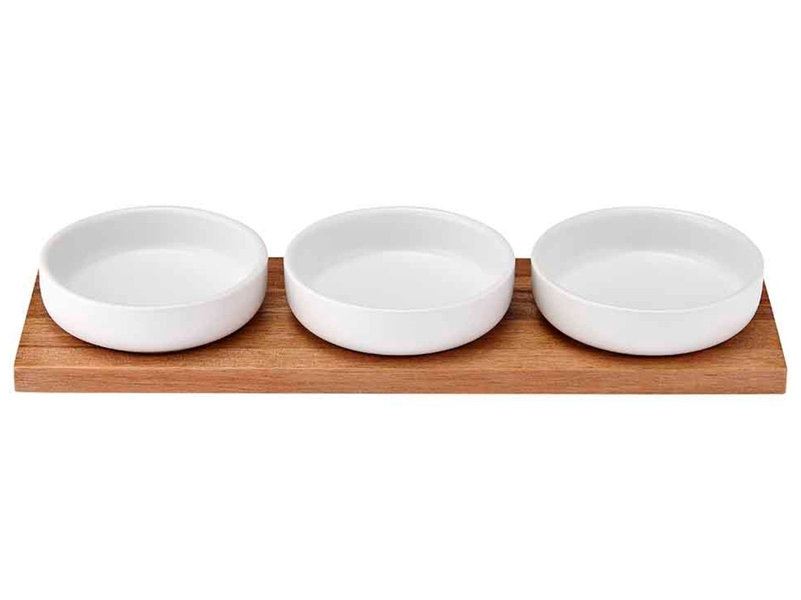 Ladelle Servierschüssel Host Schalen And Tablettset Weiss Steinzeug