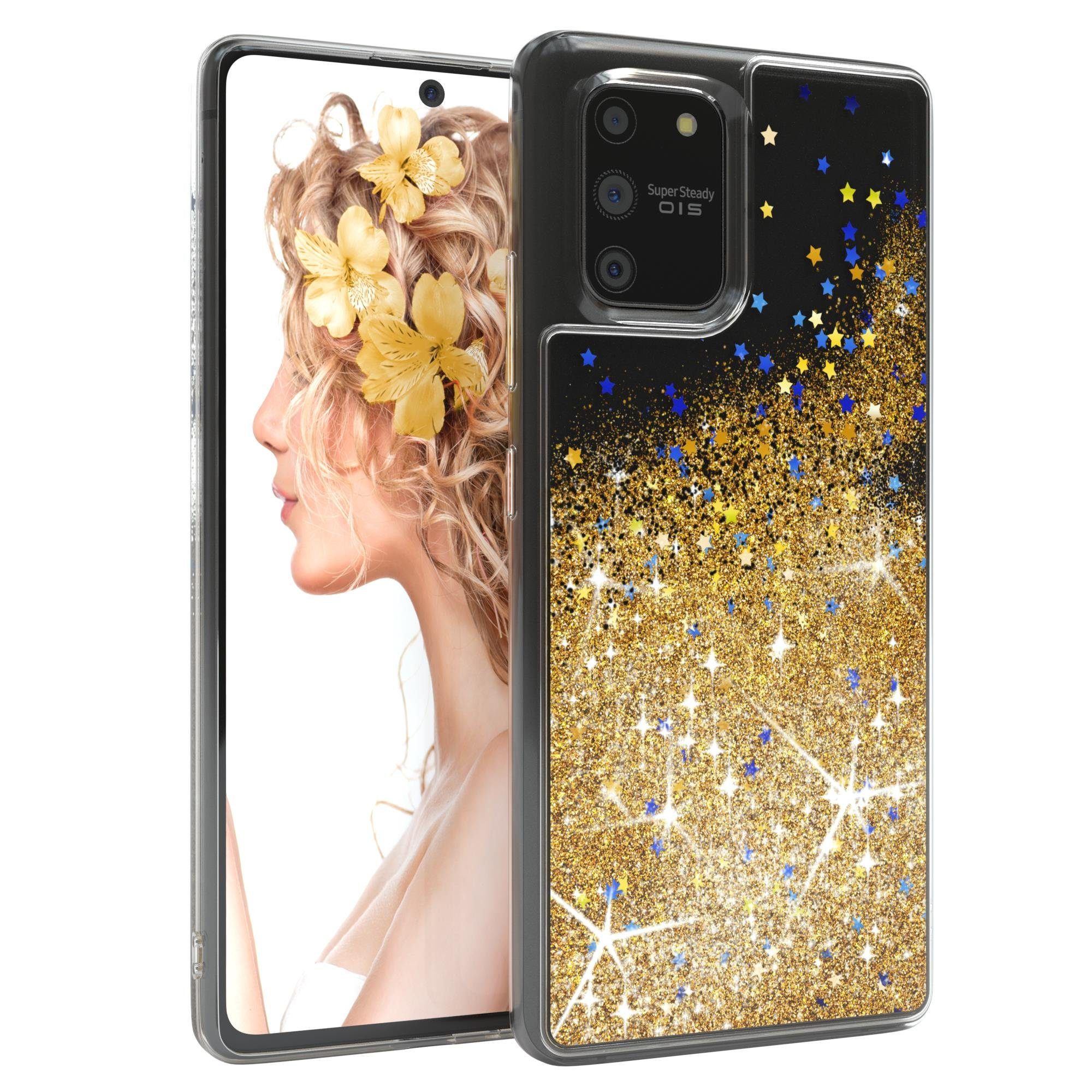 Eazy Case Handyhülle Liquid Glittery Case Für Samsung Galaxy S10 Lite 6