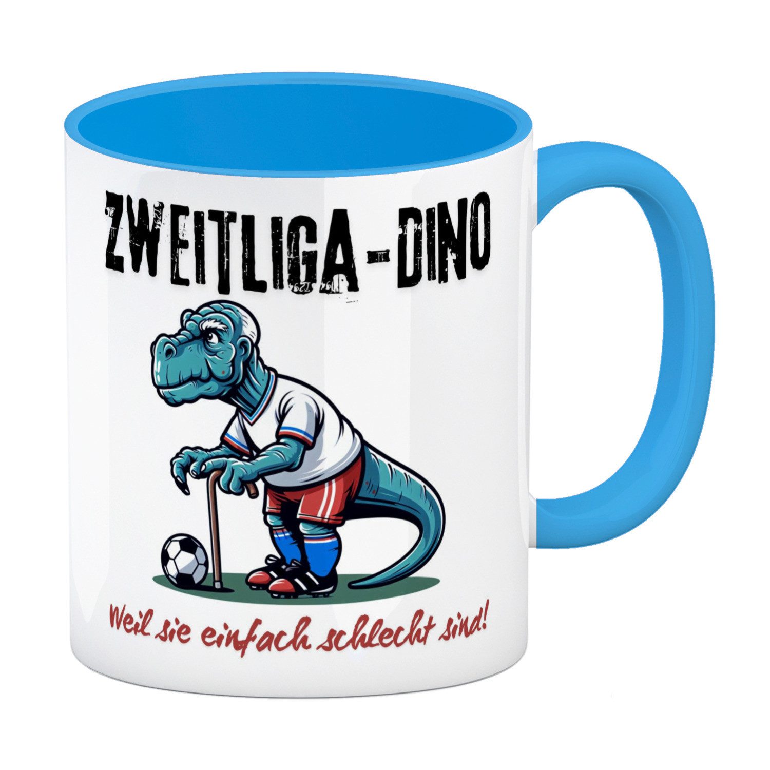 Speecheese Tasse Hamburg Zweitliga Dino Kaffeebecher In Hellblau Mit
