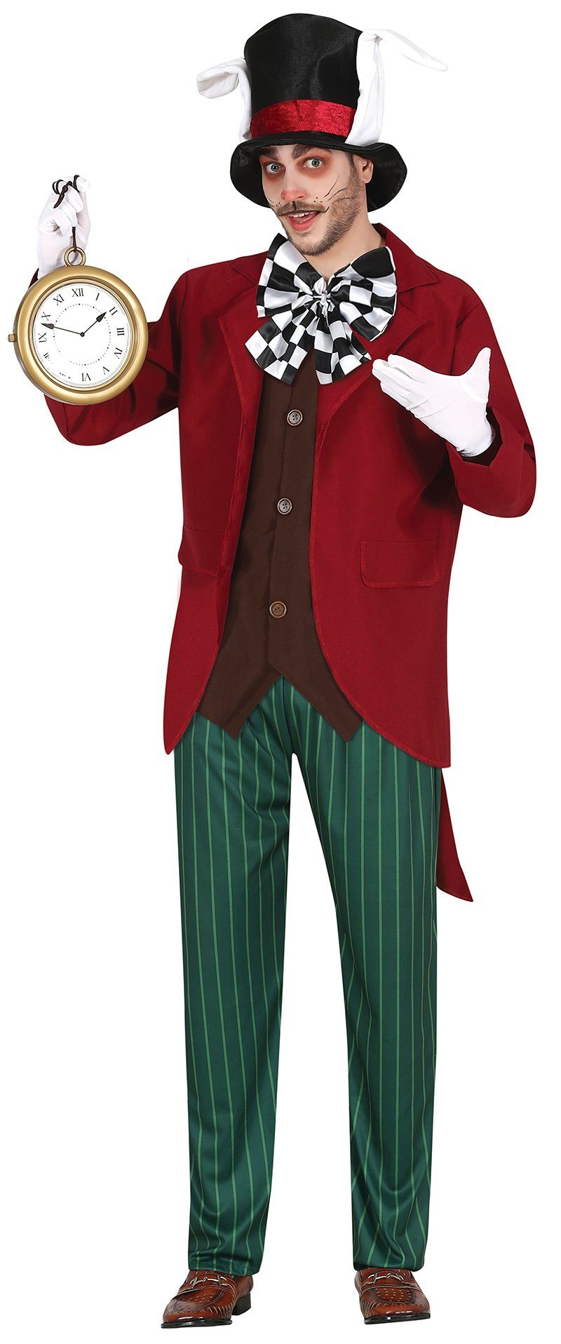 Fiestas Guirca Kostüm Hutmacher Herren Outfit Hasen Style Mit Hut