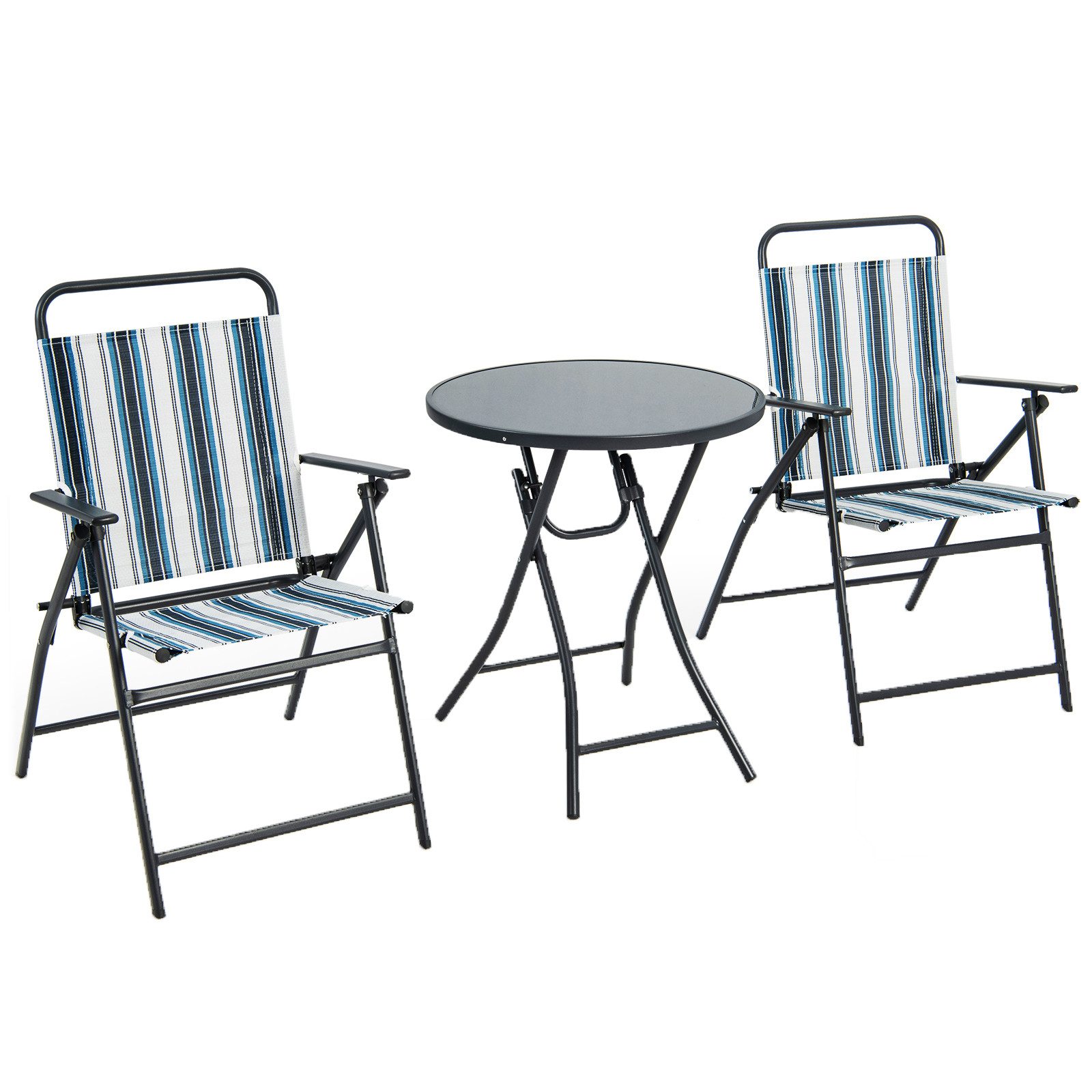 Komfotteu Sitzgruppe Terrassenmöbel Set 3 Tlg Klappbar