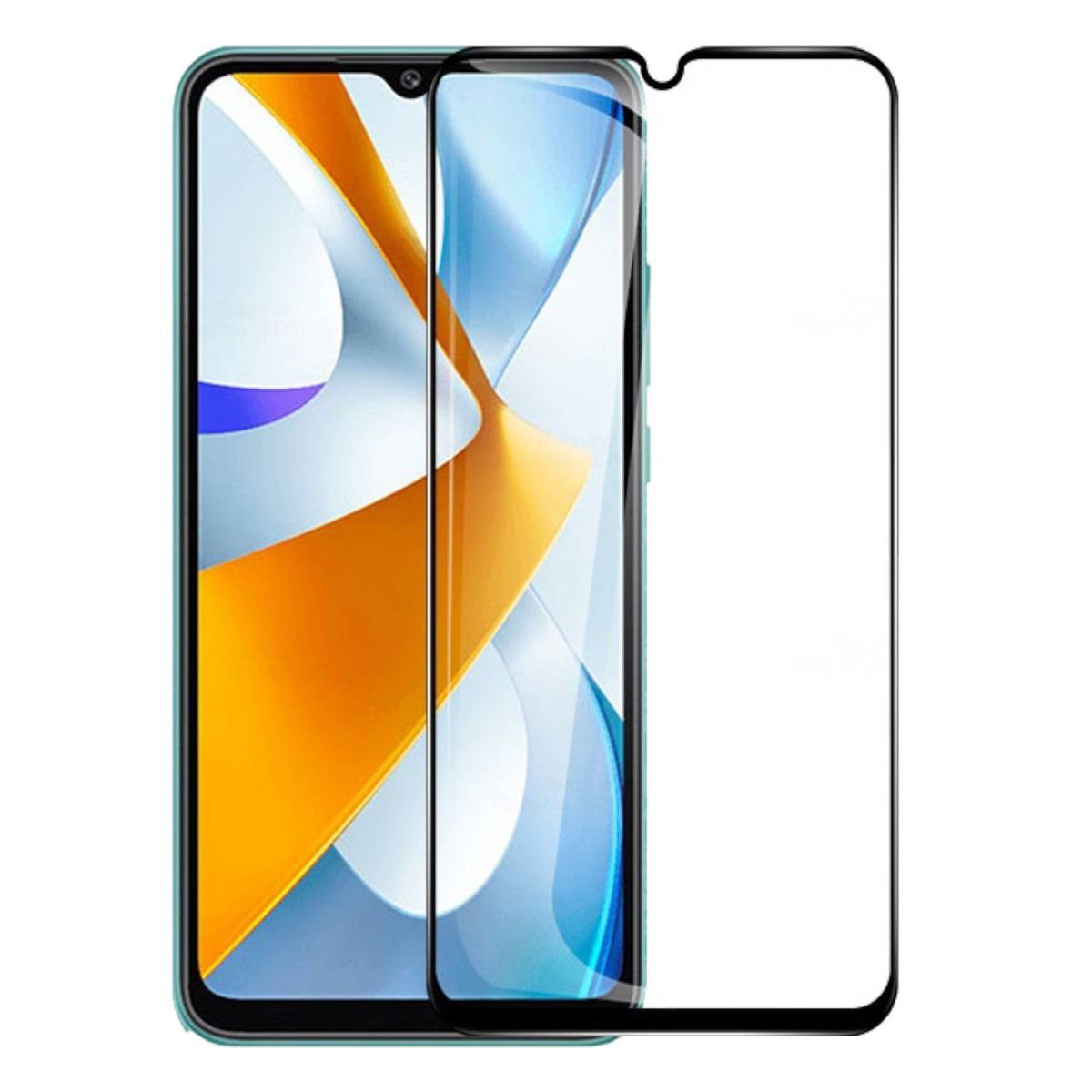 Wigento Handyhülle Für Xiaomi Poco C40 2x 3d Premium 03 Mm H9 Hart