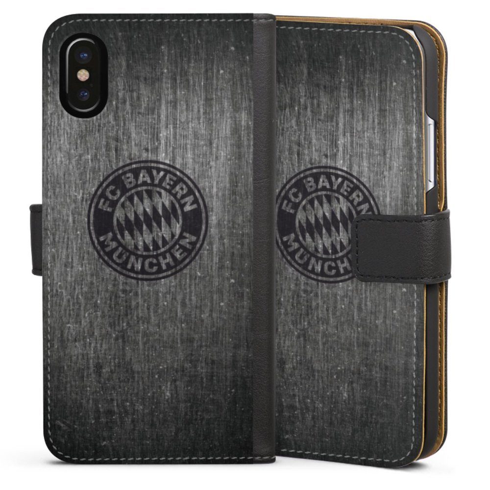 Deindesign Handyhülle Metalllook Fcb Logo Einfarbig Apple Iphone Xs