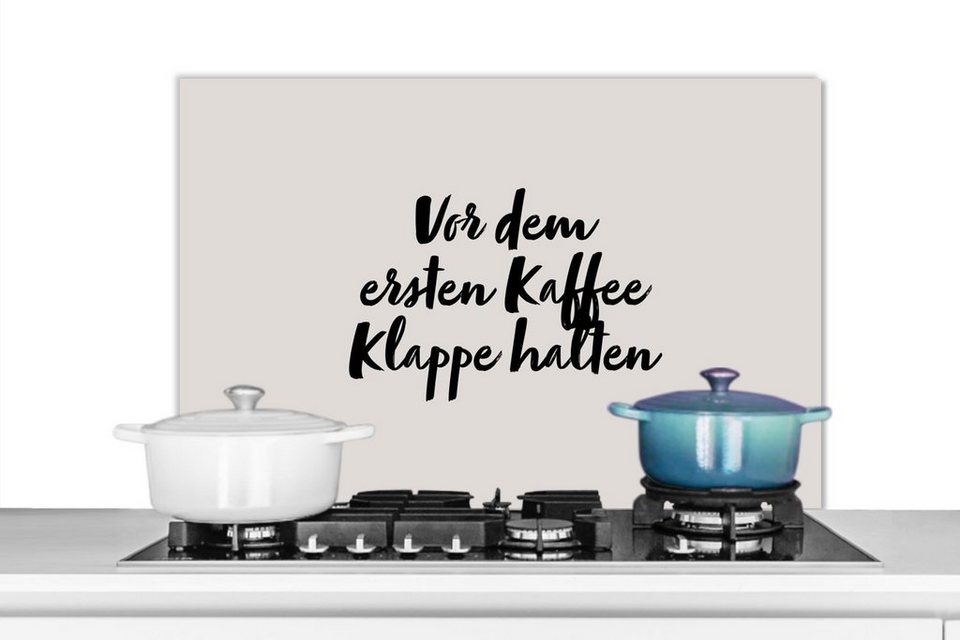 Muchowow Küchenrückwand Sprichwörter Vor Dem Ersten Kaffee Klappe