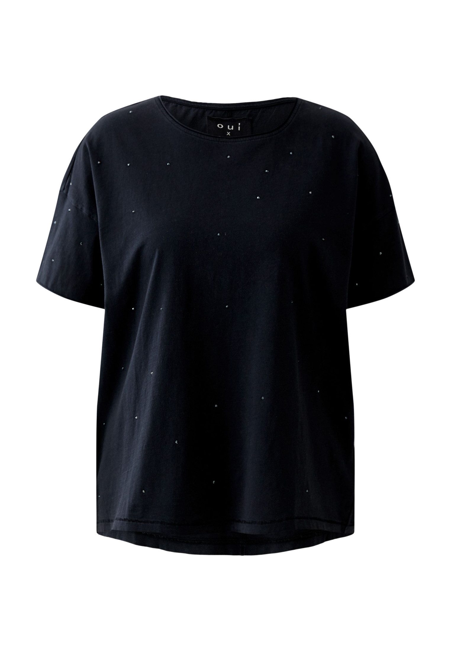 Oui T-Shirt Oui Leinen T-Shirt in modischem Shape (1-tlg)