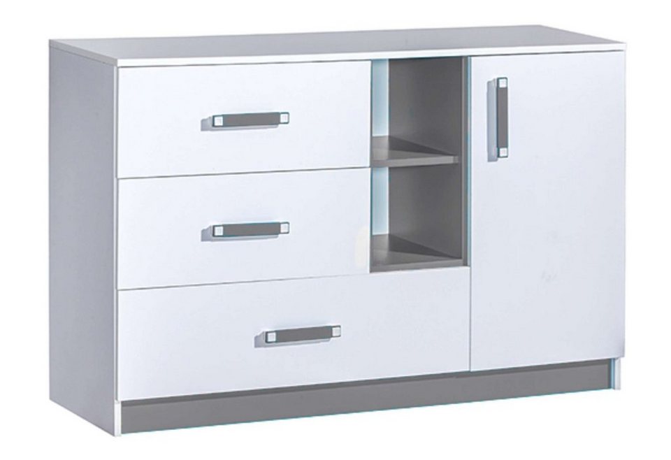 Stylefy Kinderkleiderschrank Taira Ii Sideboard Standschrank