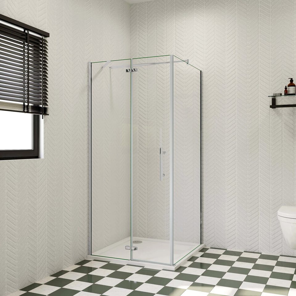 Duschspa Eckdusche 6mm Esg Falttür Mit Seitenwand Duschtür Eckeinstieg
